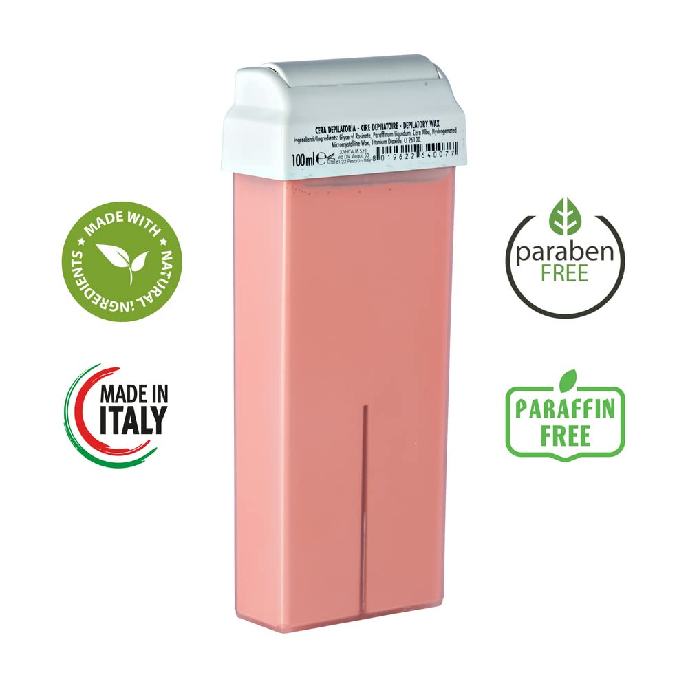 ROLL ON WAX, HAIR REMOVAL, MINERAL PINK TITANIUM 80 ML - PREMIUM/MADE IN ITALY