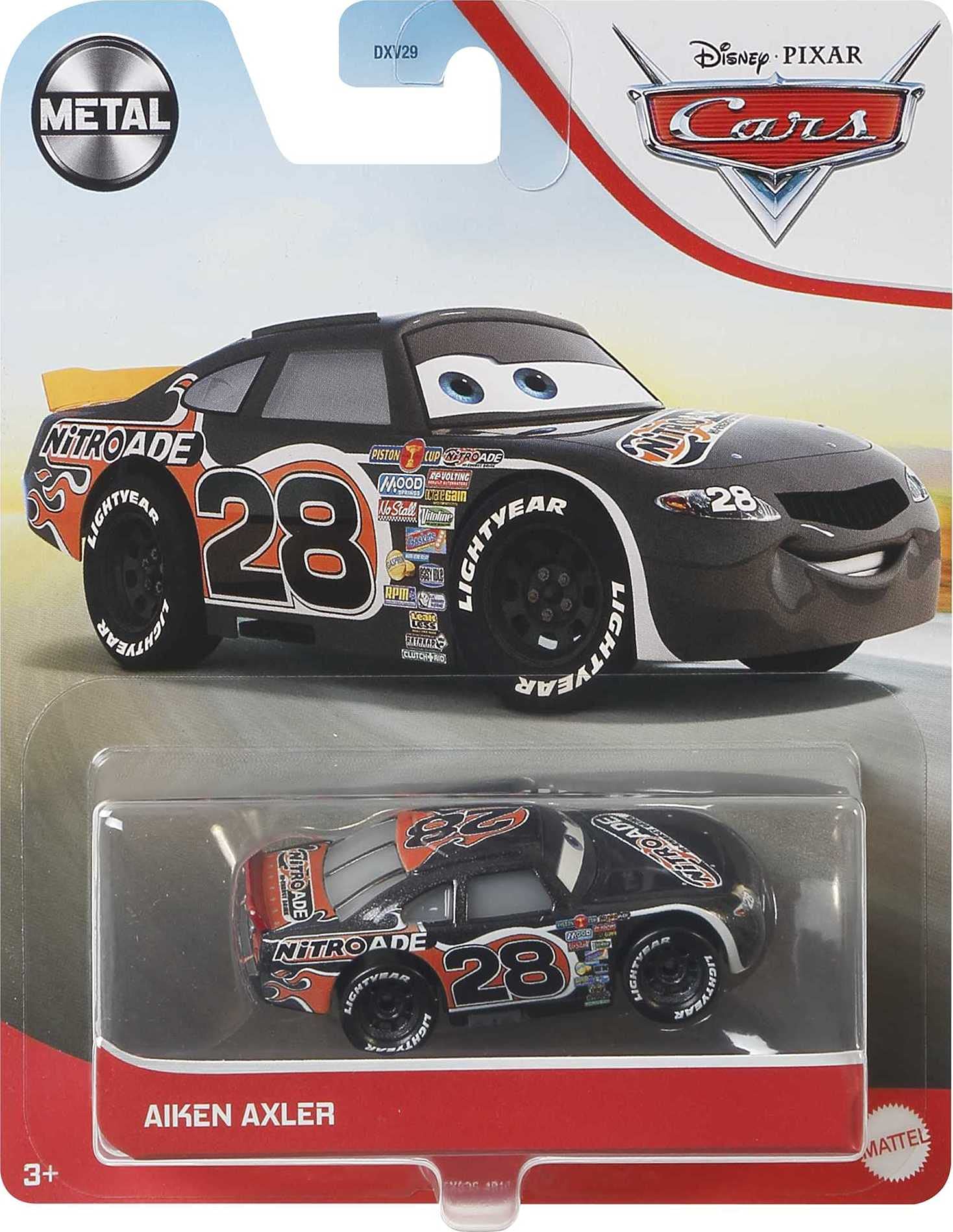 Disney Car Toys Aiken Axler (Black) Disney Car Toys Die-Cast Alan Aiken Axler Multi