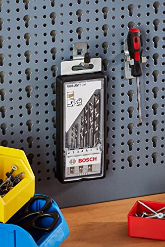 Bosch 2607019923 Wood Twist Drill Bit-Set "Robust Line" 2-8mm 7 Pcs