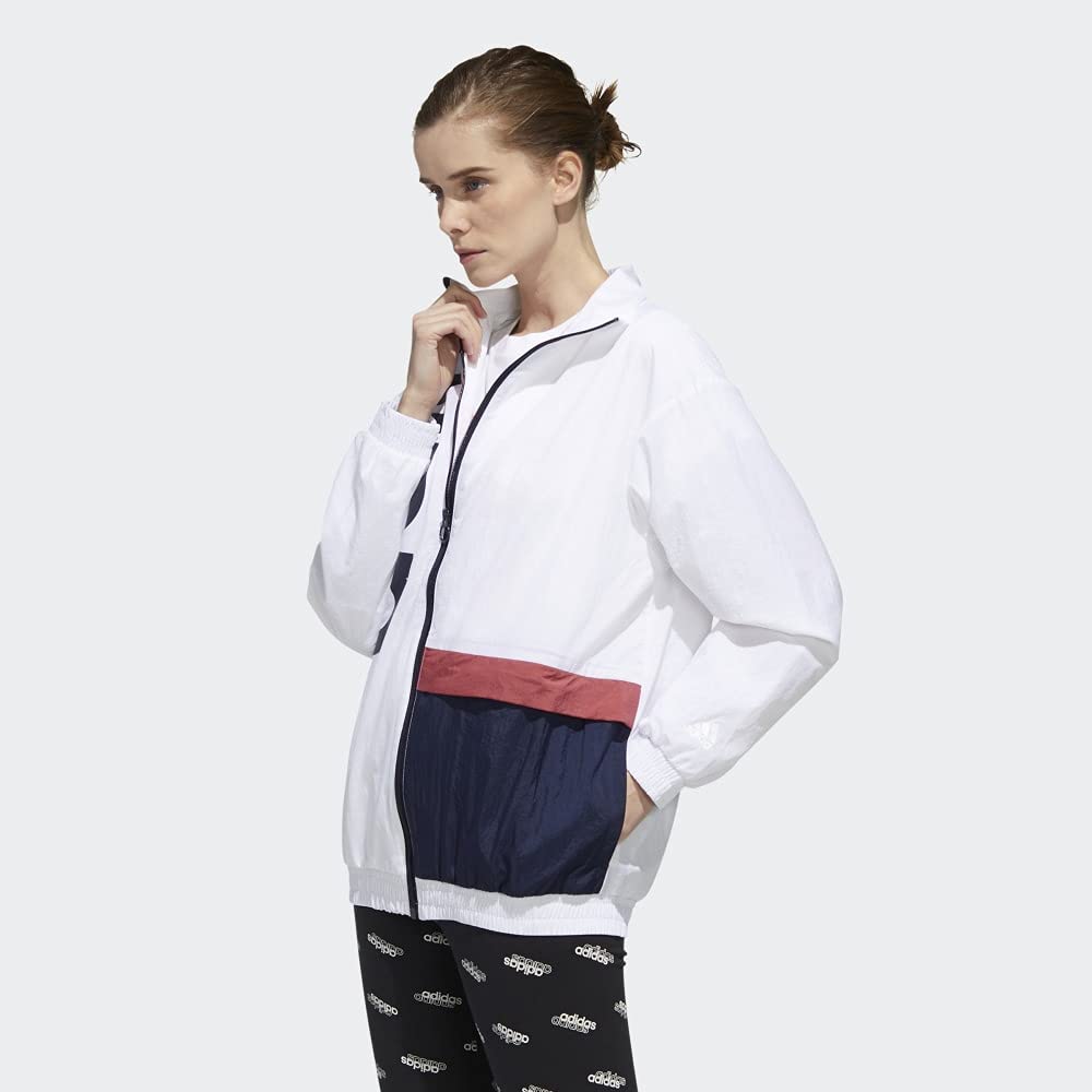 adidas womens New Authentic Track Top White XX-Large