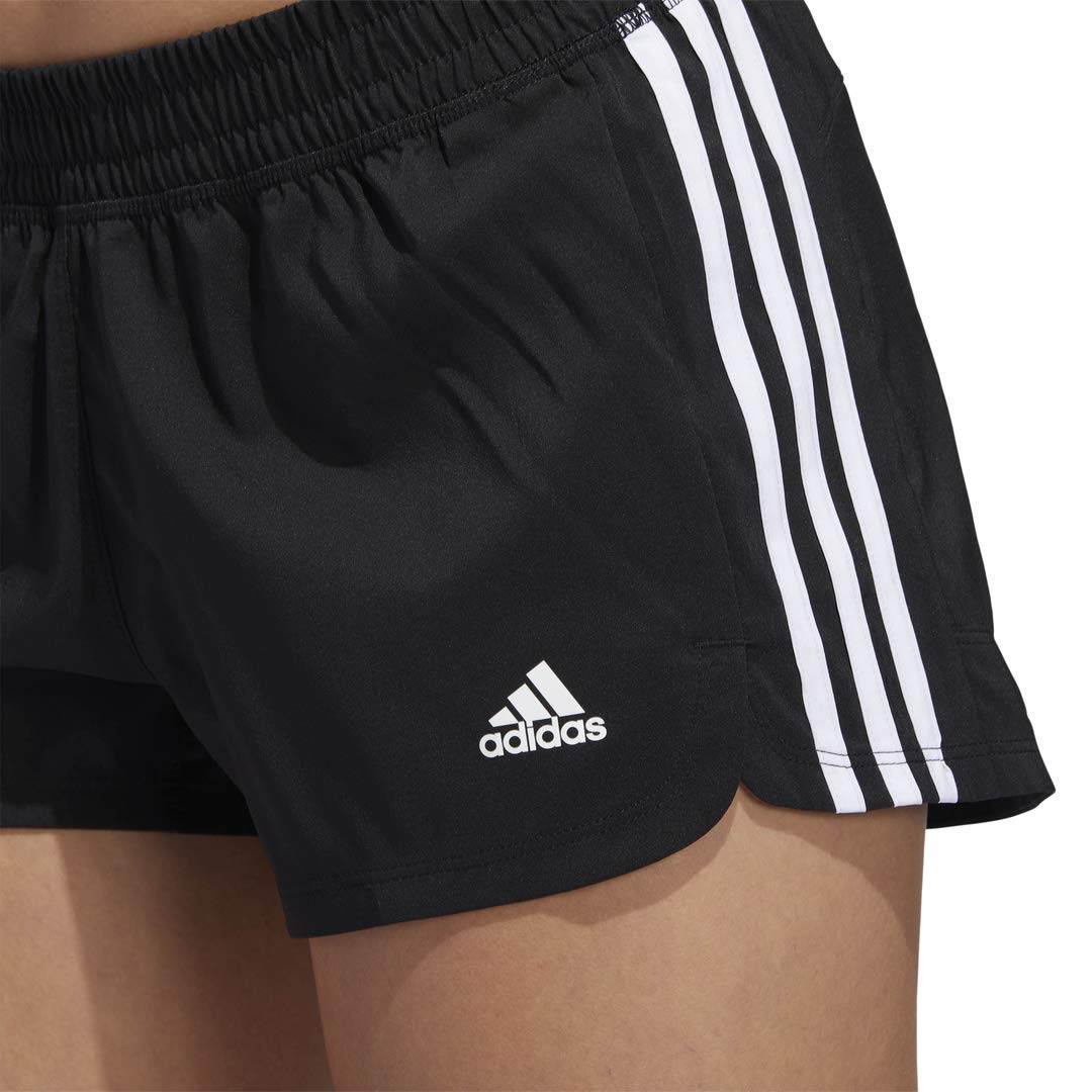 adidas womens Pacer 3-Stripes Woven Shorts Legacy Red Mel/Maroon X-Large