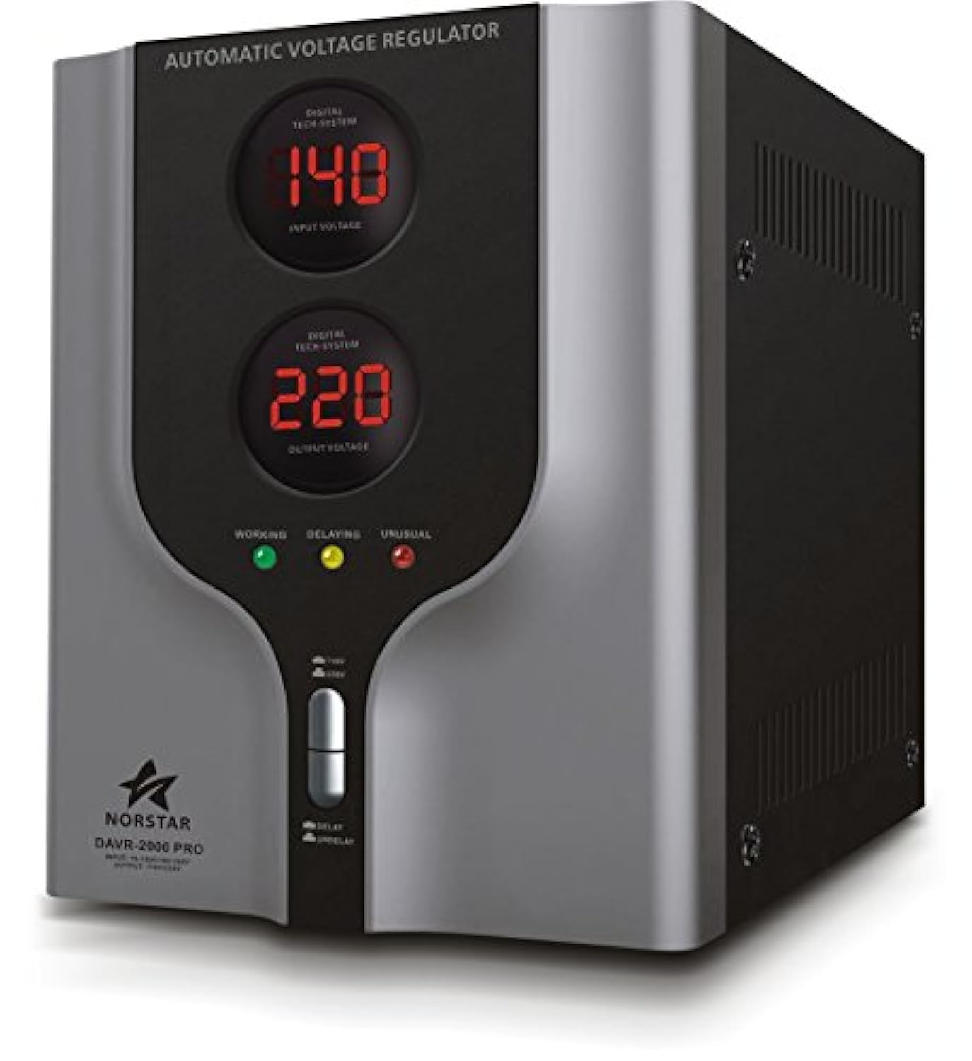 Norstar DAVR-2000 110/120 to 220/240 or 220/240 to 110/120 Step UP and Down Voltage transformer and Automatic Voltage Regulator .