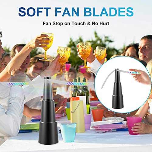 Grarg Food Fans for Table, 3 Height Adjustable Picnic Table Fan to Keep Food Clean, Portable Electric fan for Home, Picnic, Restaurant, Party- 2 Pack