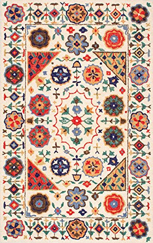 nuLOOM Deonna Hand Tufted Wool Area Rug, 4' x 6', Multi