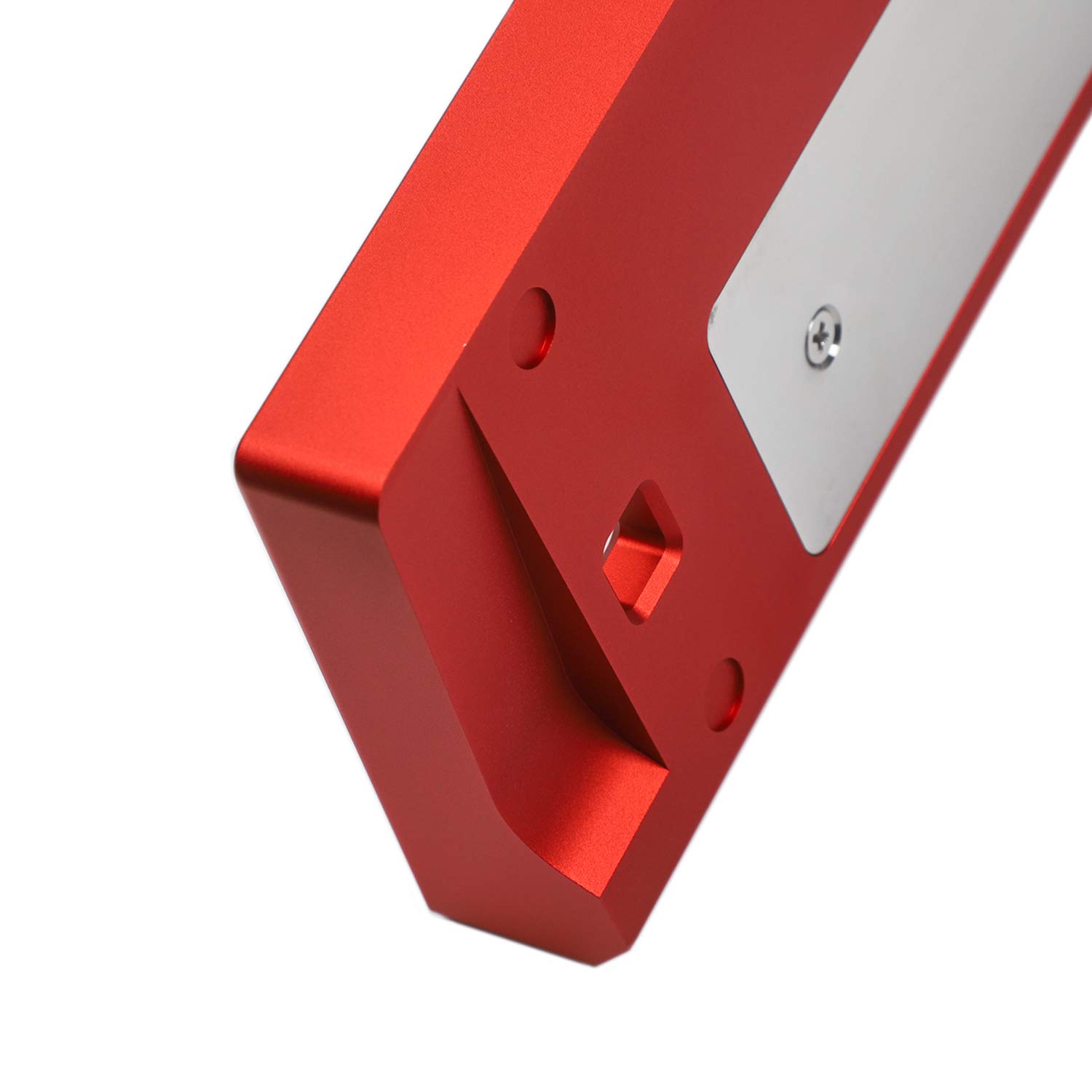 NPKC GH60 A60 Heavy Anodized Aluminum CNC Case Base Plate for 60% Mechanical Gaming Keyboard Compatible Poker2 Pok3r Faceu 60 Etc (Red)