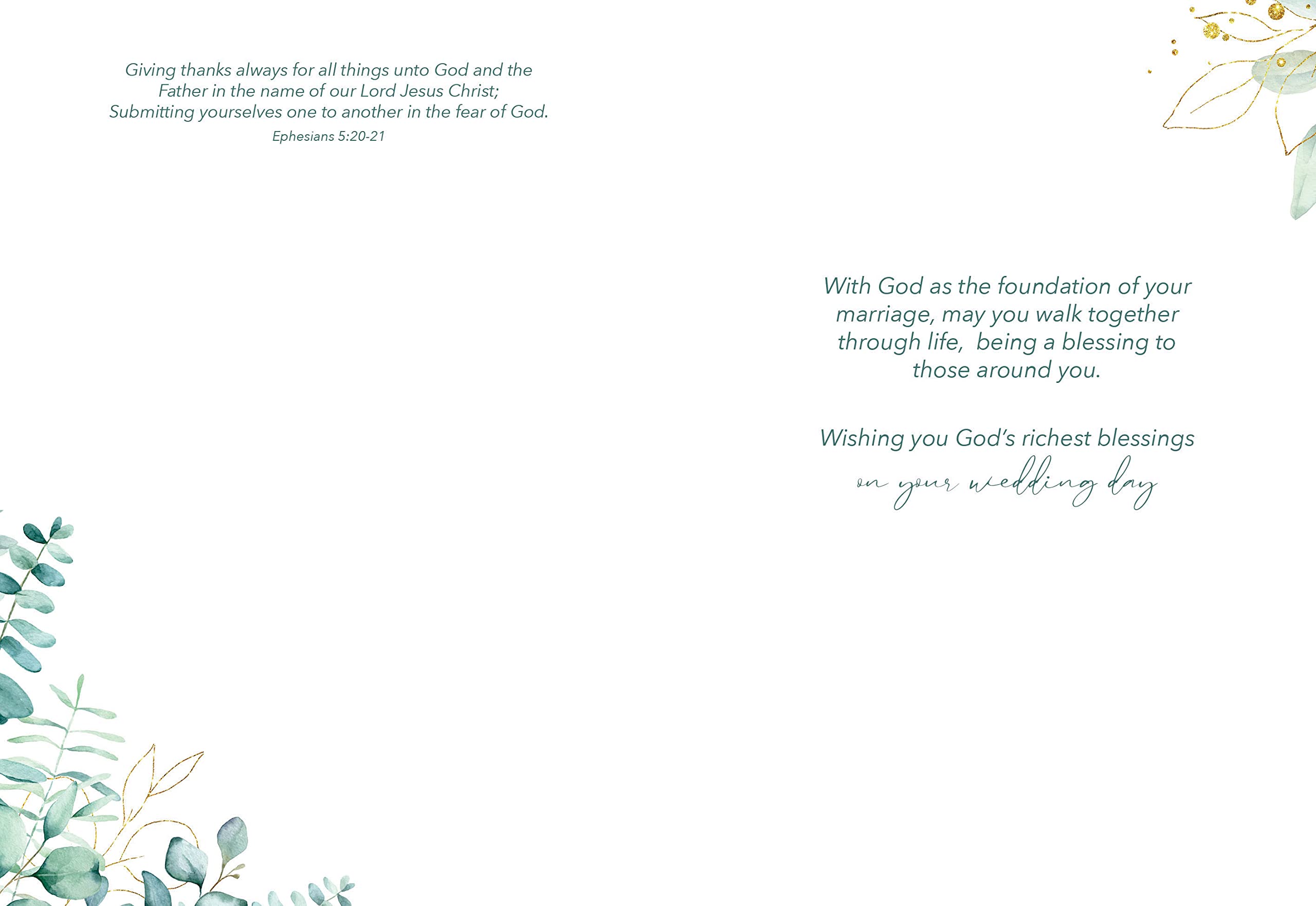 CYOIDAI Wedding Boxed Greeting Cards with KJV Scripture - Sacred Vows