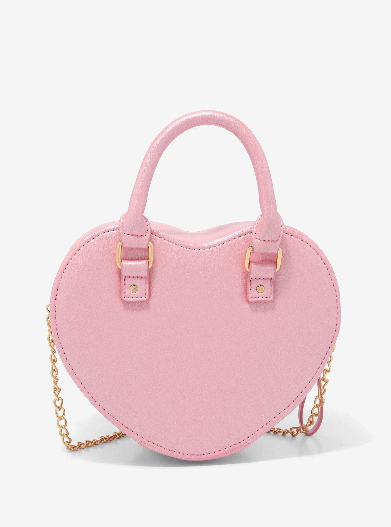 Hot Topic Pink Lolita Heart Crossbody Bag LIGHT PINK NONE