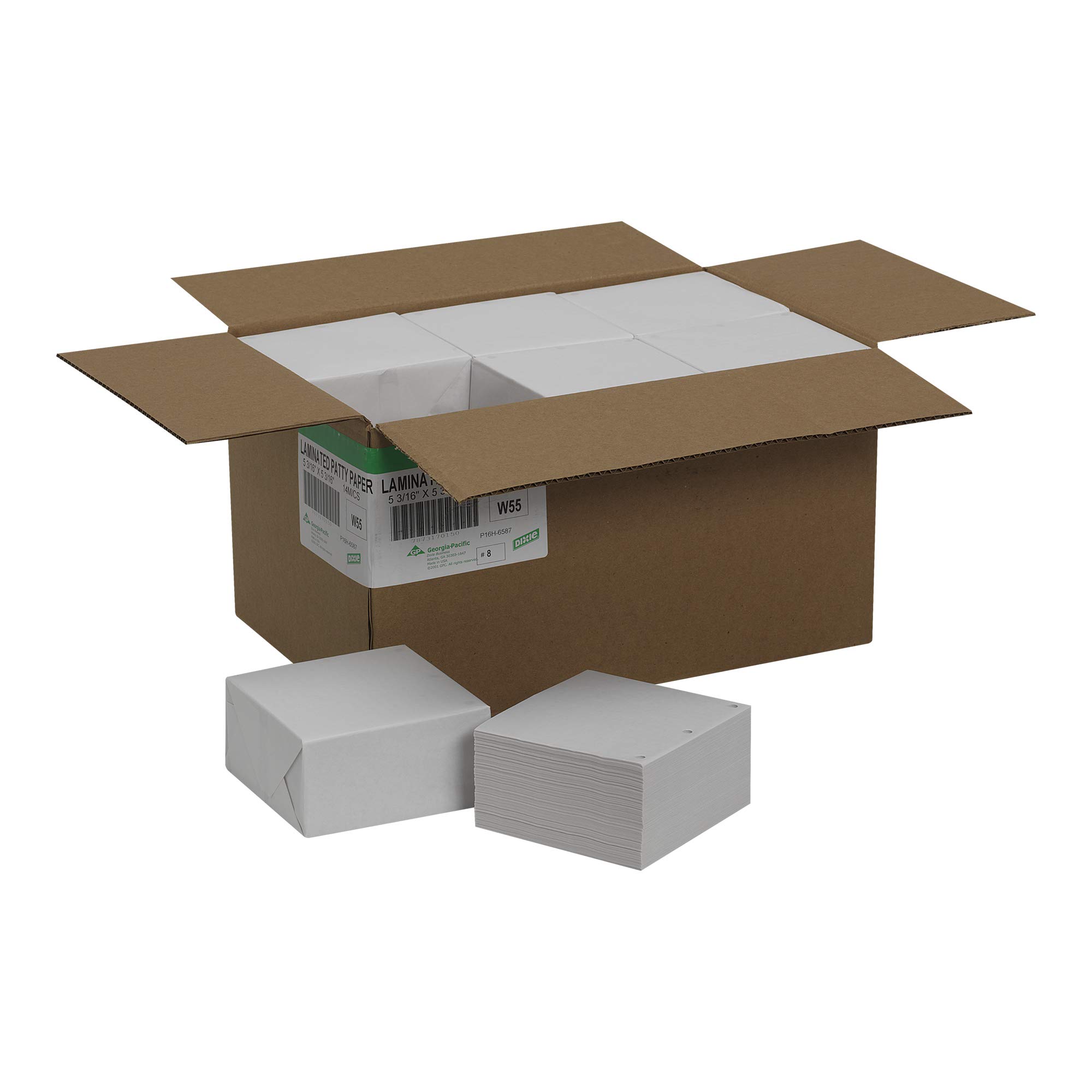 Dixie Restaurant-Grade Non-Stick Patty Paper by GP PRO (Georgia-Pacific), White, WR5659, 4.5" Width x 4.5" Length, 13,986 Count (777 Sheets Per Pack, 18 Packs Per Case)