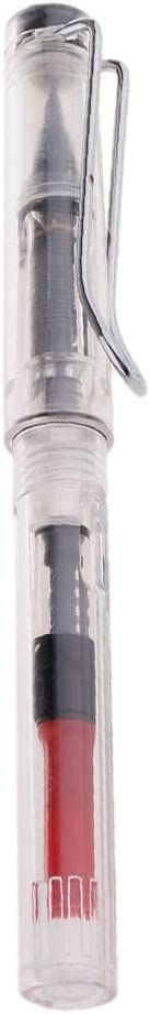 Fountain Ink Brush Pen Refillable ,Flexible Brush Tip for lettering, calligraphy, illustration, art, writing, sketching Chinese Japanese Sumi Calligraphy Painting Drawing Writing Signature - Clear