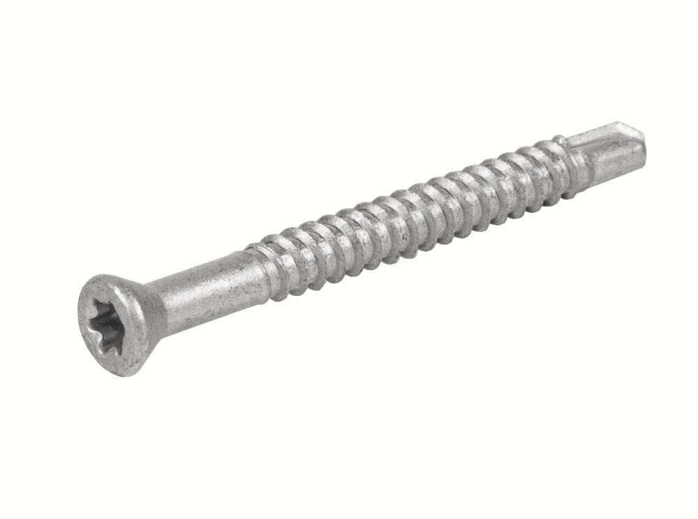 DeckWise #7x1-5/8" Self-Tapping Screws for Metal Joists, 410 Stainless Steel T15 Deck Screws Cover 100 Sq. Ft. of Decking (350 Pack)