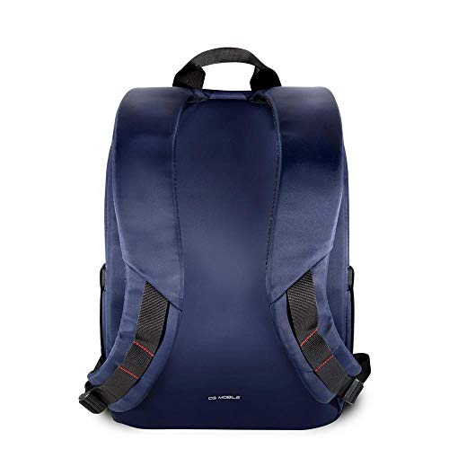 CG MOBILE Ferrari 15β Backpack PU Carbon for 15.6" MacBook up to 10.1ββ USB COONECTOR Navy (Blue With Nylon PU Carbon)