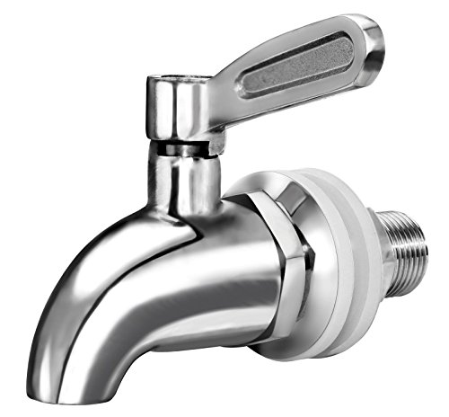 ProMaker Stainless Steel Beverage Dispenser Replacement Faucet Tap Spigot for Homebrew Barrel Fermenter Wine Beer Beverage Juice Dispenser Spigot (Beverage Dispenser)