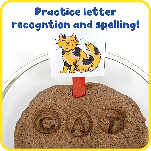 READY 2 LEARN Easy Grip Dough and Paint Stampers - Uppercase Alphabet - Set of 27 - Ages 2+ - Easy to Hold Letter Stamps for Kids