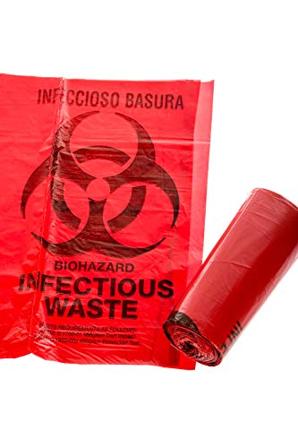 Oakridge OSHA Approved Biohazard Safety Bags (25 Gallon) (50 Bags) - Professional Grade