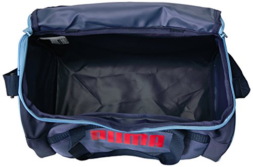 PUMA unisex child Evercat Transformation duffel bags, Navy/Red, One Size US