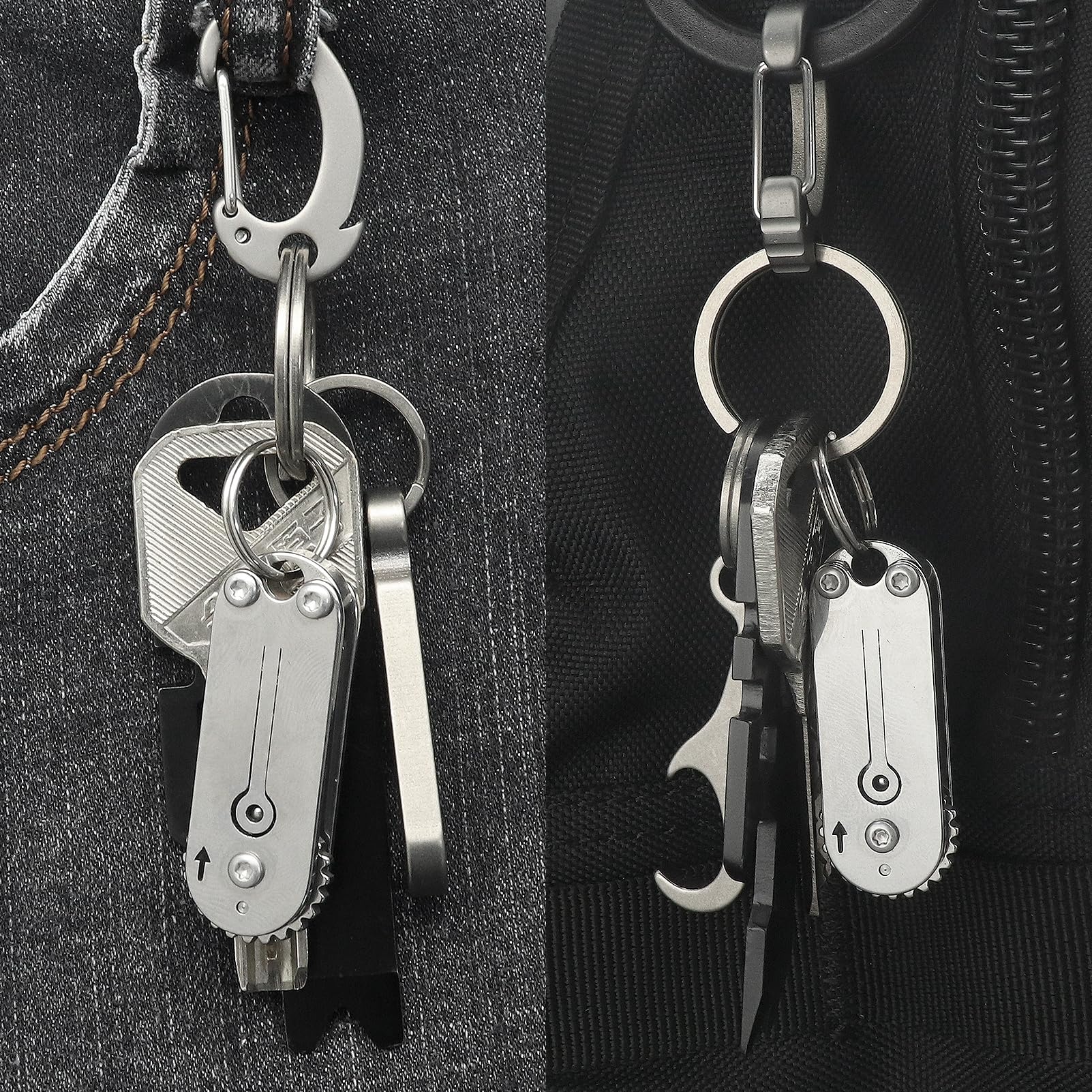 PJYTAC Mini Pocket Knife for Every Day Carry, Fathers Day Gift Stainless Steel Portable Small Open Box Knife EDC Tool