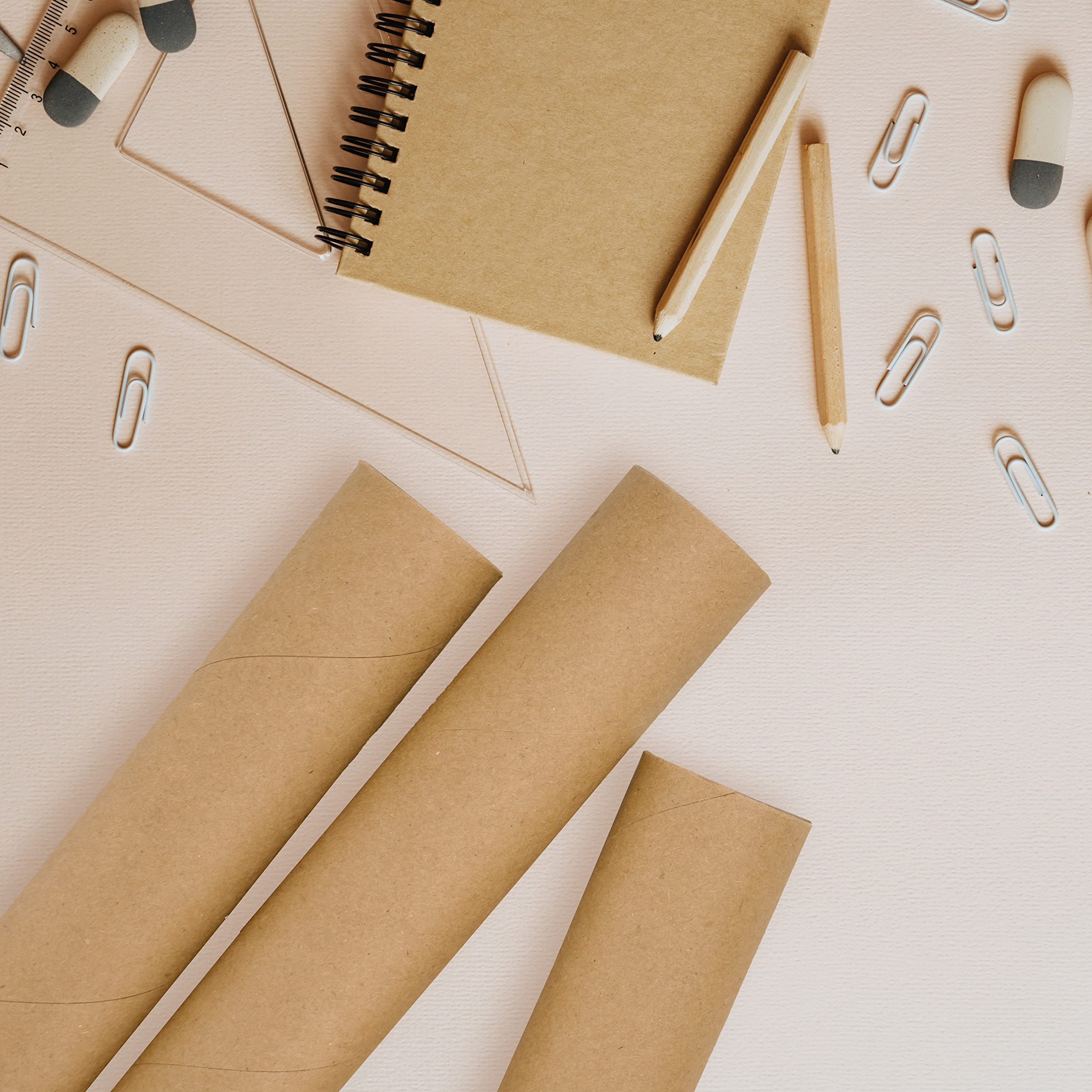 MagicWater Supply Mailing Tube - 2 in x 6 in - Kraft - 12 Pack - for Shipping and Storage of Posters, Arts, Crafts, and Documents