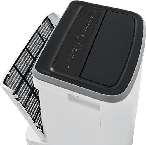 Frigidaire FHPW122AC1 Portable Room Air Conditioner, 12K BTU (ASHRAE) / 8K BTU (DOE) with Multi-Speed Fan/Dehumidify Mode/Washable Filter, Built-in Air Ionizer/Wi-Fi Connected/Window Kit, in White