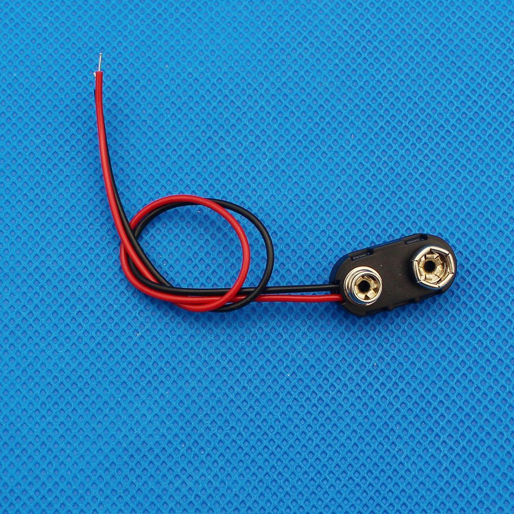 Raogoodcx 4Set 6 x AA Thicken Battery Holder and T Type Wired Battery Clip Standard Snap Connector