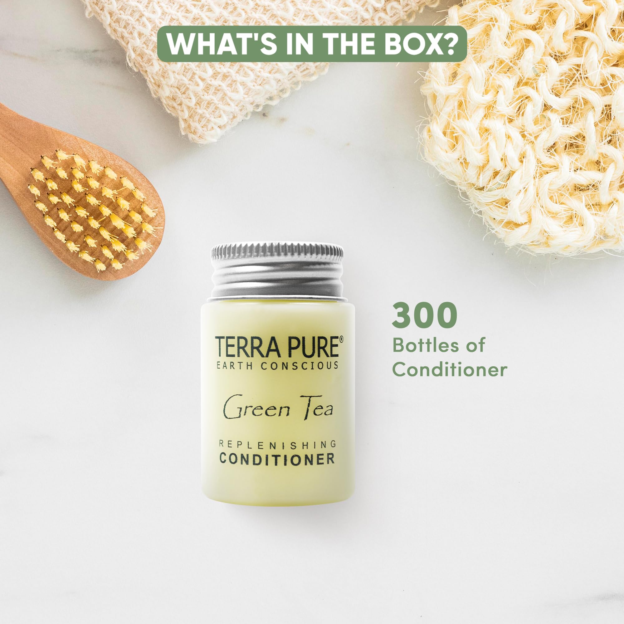 Terra Pure Conditioner, Travel Size Hotel Amenities, 1 oz (Case of 300)