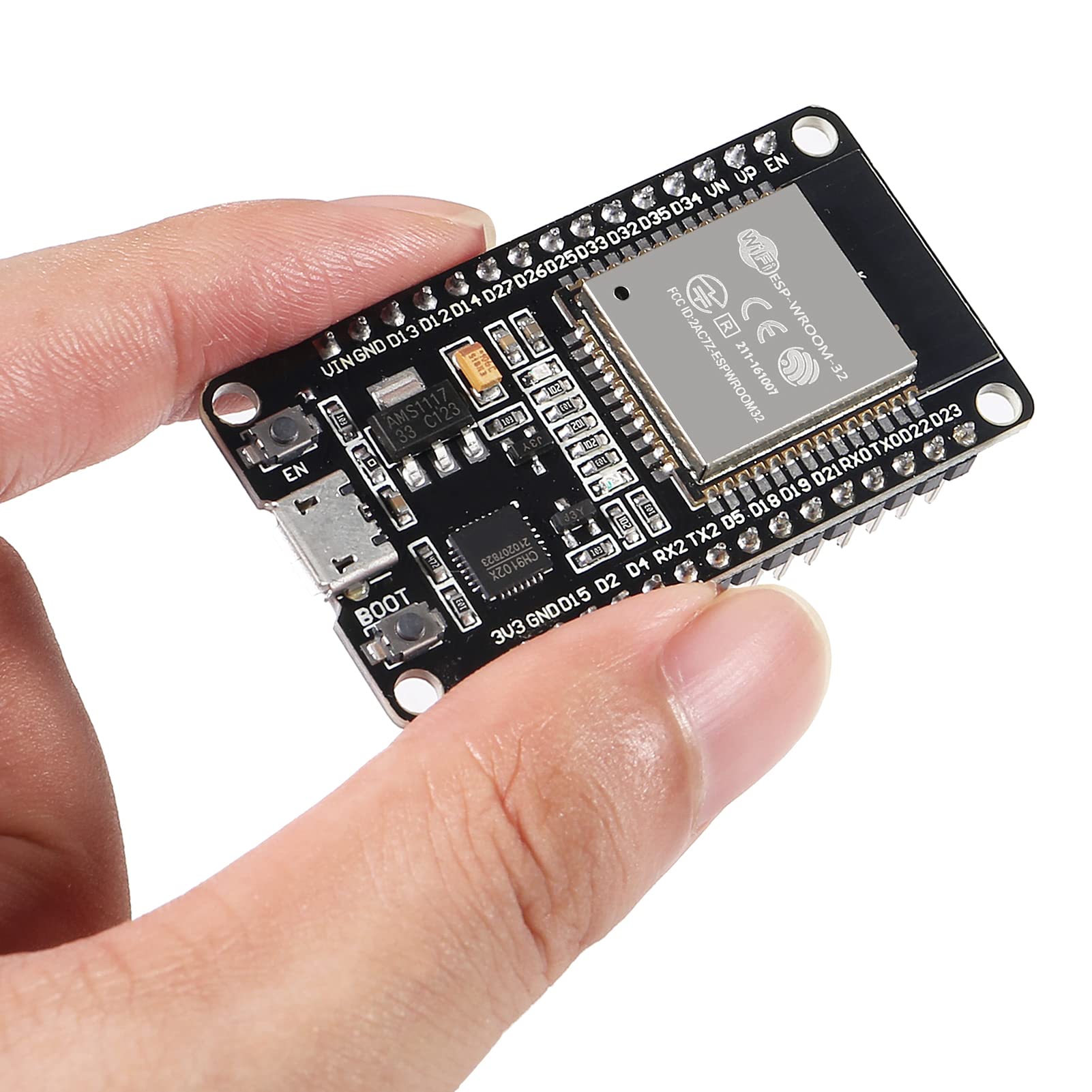 AITRIP 3PCS New CH9102X Chip ESP32 ESP-32 ESP-32S ESP-WROOM-32 Development Board CH9102X WiFi+Bluetooth Ultra-Low Power Consumption Dual Core for Arduino