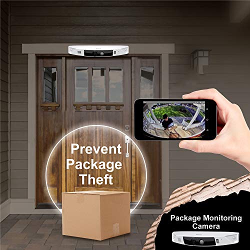 Panasonic HomeHawk Outdoor Wireless Smart Home Security Camera, Wide Angle View, Color Night Vision, 2-Way Talk, Works with Alexa & Google Assistant, 2 Camera Kit (KX-HN7002W)