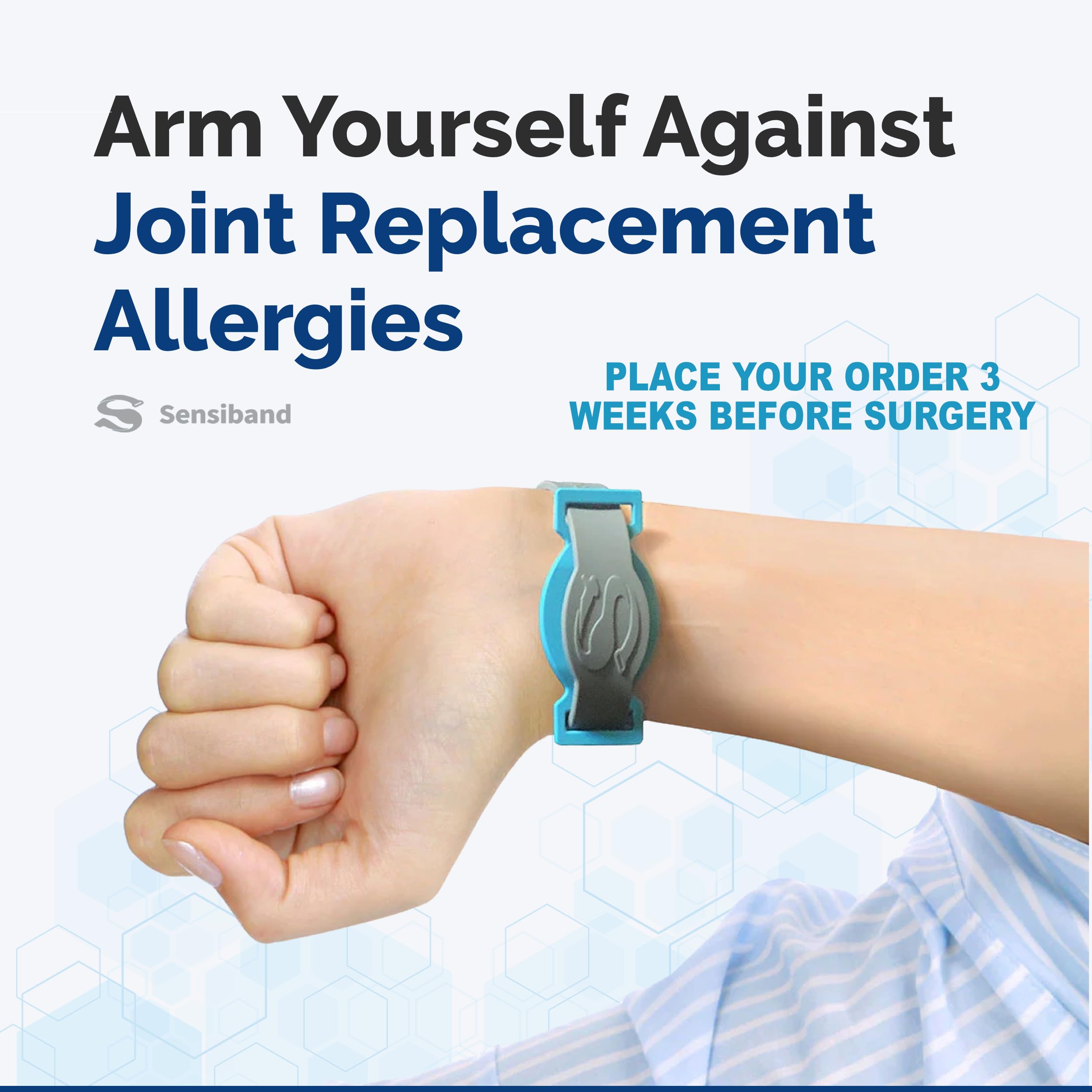 SENSIBAND Metal Allergy Test Band β Test at Home or Anywhere - Tests for Common Metals Used in Piercings & Jewelry - See Your Own Results - Order 3 Weeks Before Surgery.β¦ (Copper)