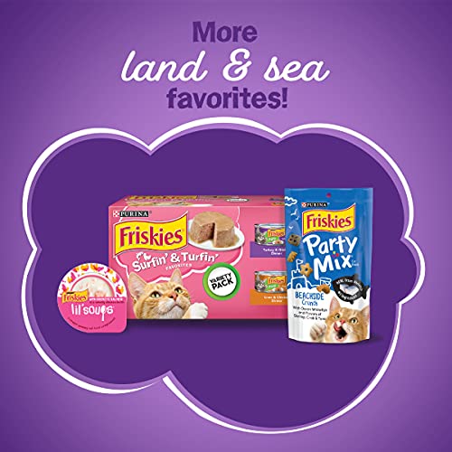 Purina Friskies Dry Cat Food, Surfin' & Turfin' Favorites - (4) 3.15 lb. Bags