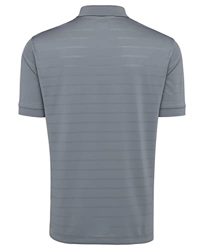 Callaway Men's Basic Short Sleeve Opti-Vent Open Mesh Polo Golf Shirt, Quiet Shade , Large