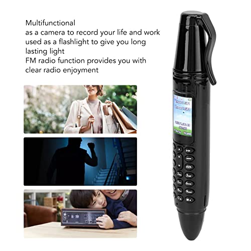 Dpofirs Pen Mini Cell Phone,Bluetooth Dialer and 0.96 Inch Tiny Screen Mobile Phone,Dual SIM GSM Support and 32G Memory Card with Camera,Unlocked and Ready for Worldwide Network.