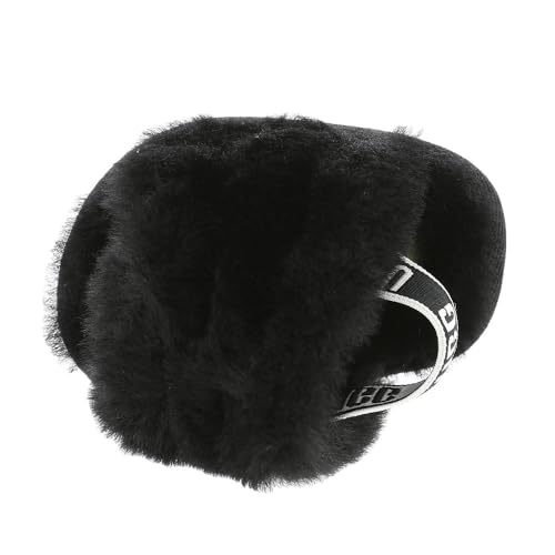 UGG Kids' Fluff Yeah Slide Slipper, Black, 2