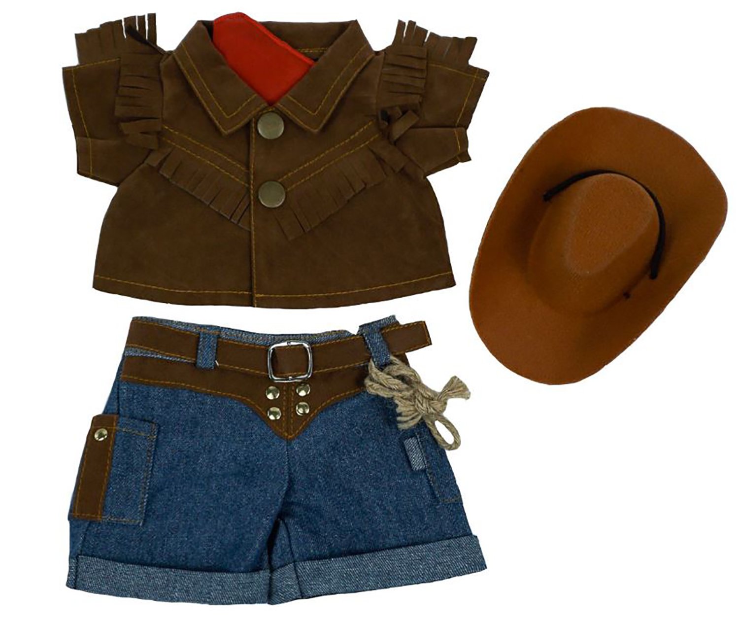Cute Cowboy Outfit Teddy Bear Clothes 8 inch to 10 inch Stuffed Animals