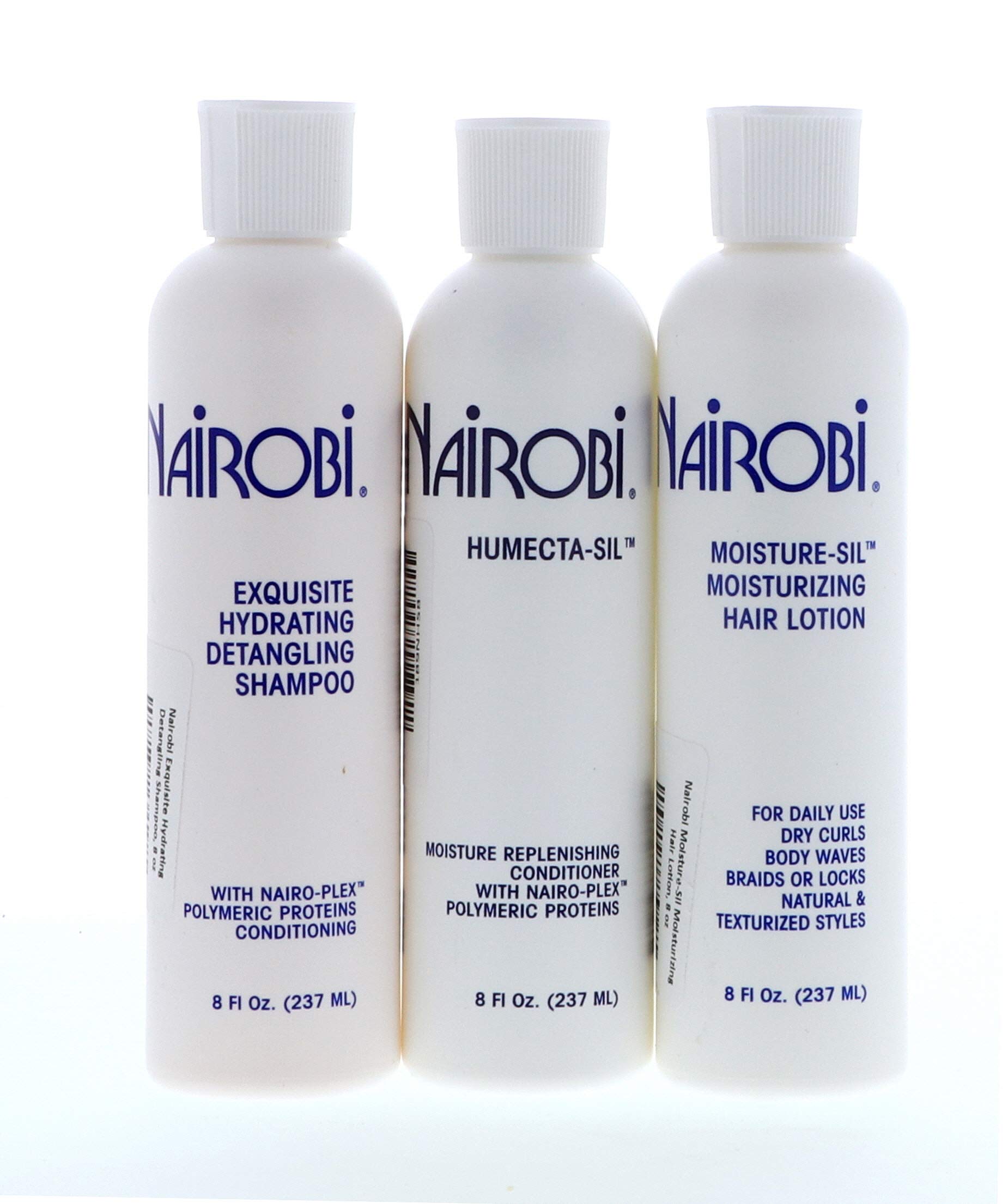 Nairobi Wrapp-It Shine Foam Wrap, Exquisite Hydrating Detangling Shampoo, Humecta-Sil Conditioner SET