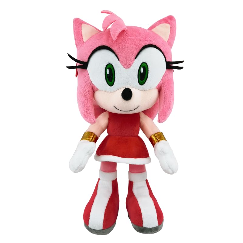 for The Hedgehog 11.8" Plush Toys, for Knuckles Shadow Tails Plush Doll Toys Gifts for Boys and Girls Cartoon Character Plush Children (Amy)