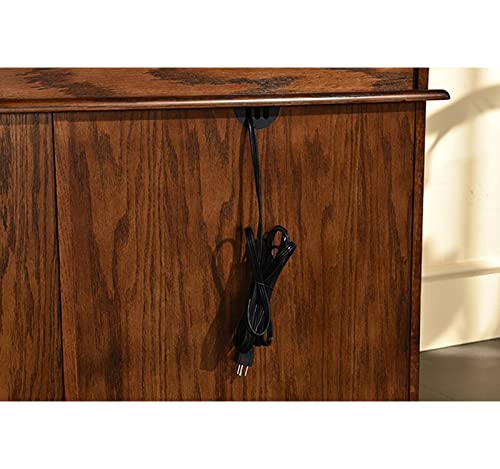 Small Home Office or Student Roll Top Desk- Solid Oak Wood Single Pedestal 40.5Wx24Dx45H BW Organizer Desk Quality Crafted Construction Locking File Drawers Dovetailed Secretary Desk Easy Assembly