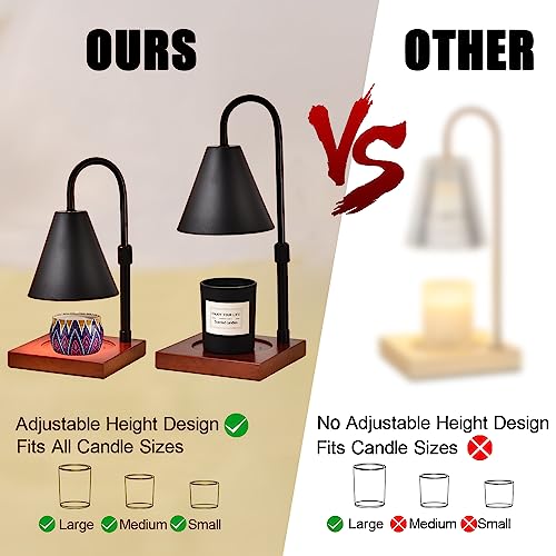Candle Warmer Lamp with 50W Candle Warmer Bulbs, Compatible with Large & Small Jar Candles, Aromatic Candle Holders for Home Decoration,Unique House Warming Gifts…