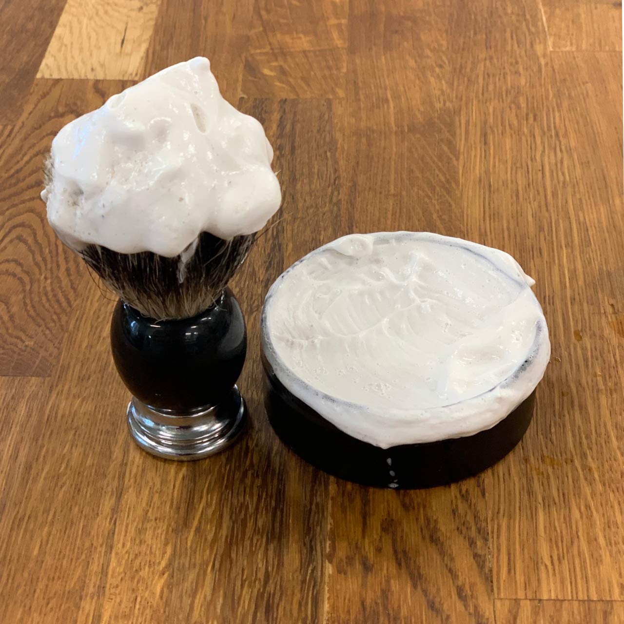 MNSC Unscented Artisan Small Batch Shave Soap for a Naturally Better Shave - Smooth Shave, Hypoallergenic, Prevent Nicks, Cuts, and Razor Burn, Handcrafted in USA, All-Natural, Plant-Derived.