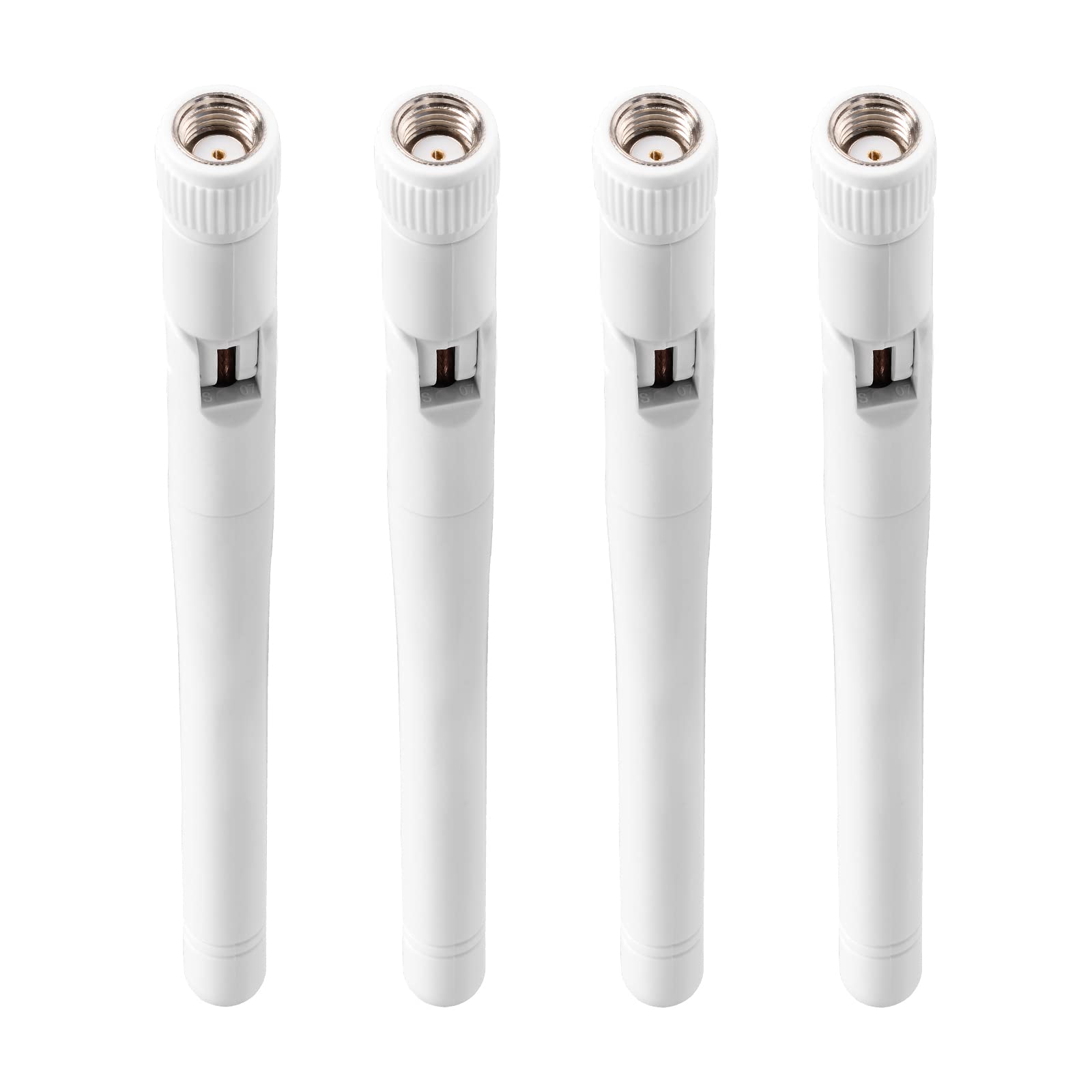 Bingfu External WiFi Antenna RP-SMA 2.4GHz 5GHz 5.8GHz 3dBi Dual Band Wireless Antennas Replacement (4-Pack) for WiFi Router Security IP Camera Access Point USB WiFi Adapter Antennae