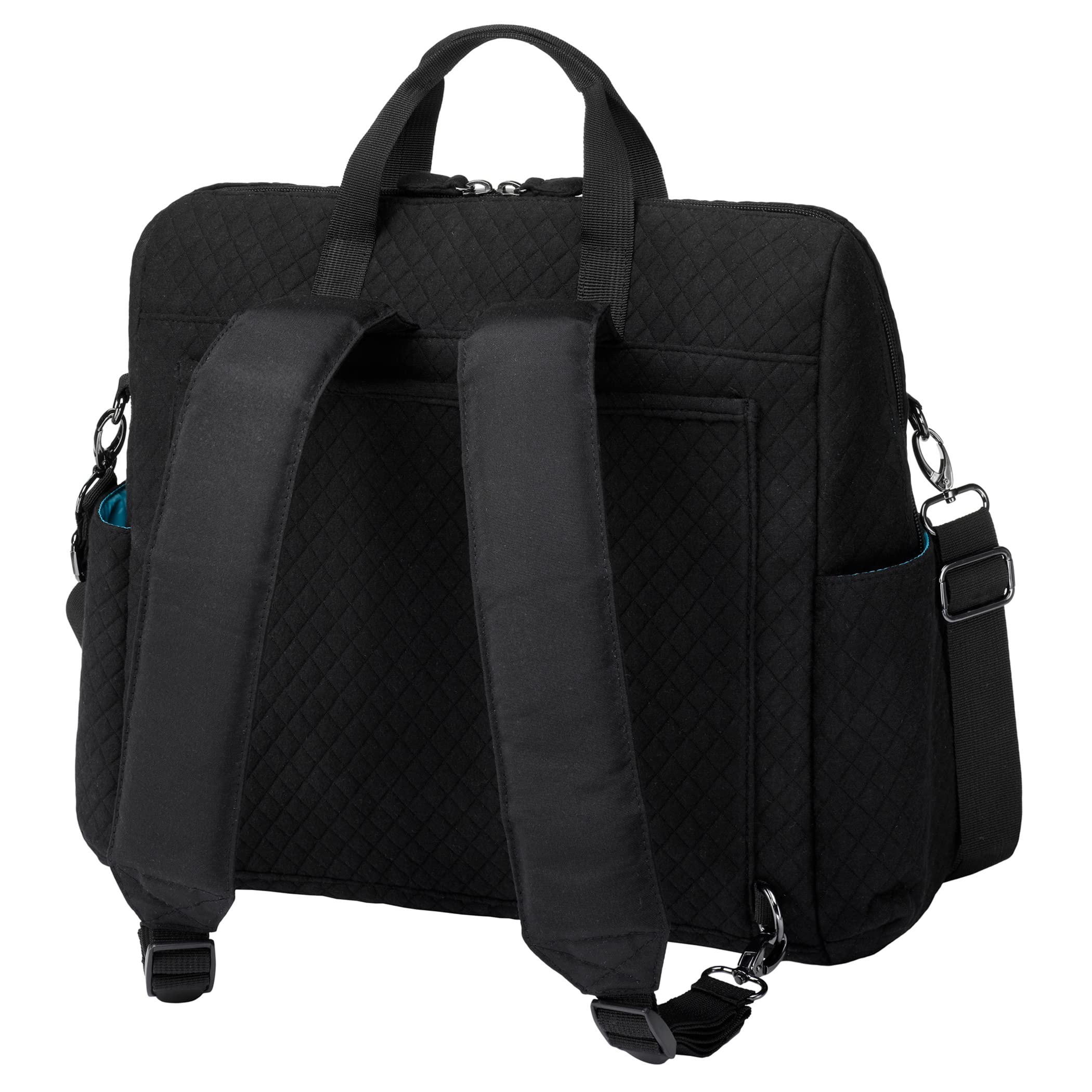Moby Destination Diaper Bag | Perfect Bag for On-the-Go Parents | Stylish & Sleek Diaper Bag for Mom & Dad | Multi Function Backpack or Messenger Bag - Black