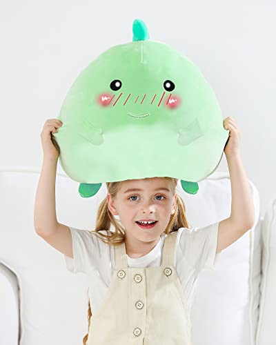 Binggle 20in Plush Dino Pillow Toys, Cute Stuffed Dinosaur Animal Doll Soft Plushies, Ideal Gift for Boys & Girls