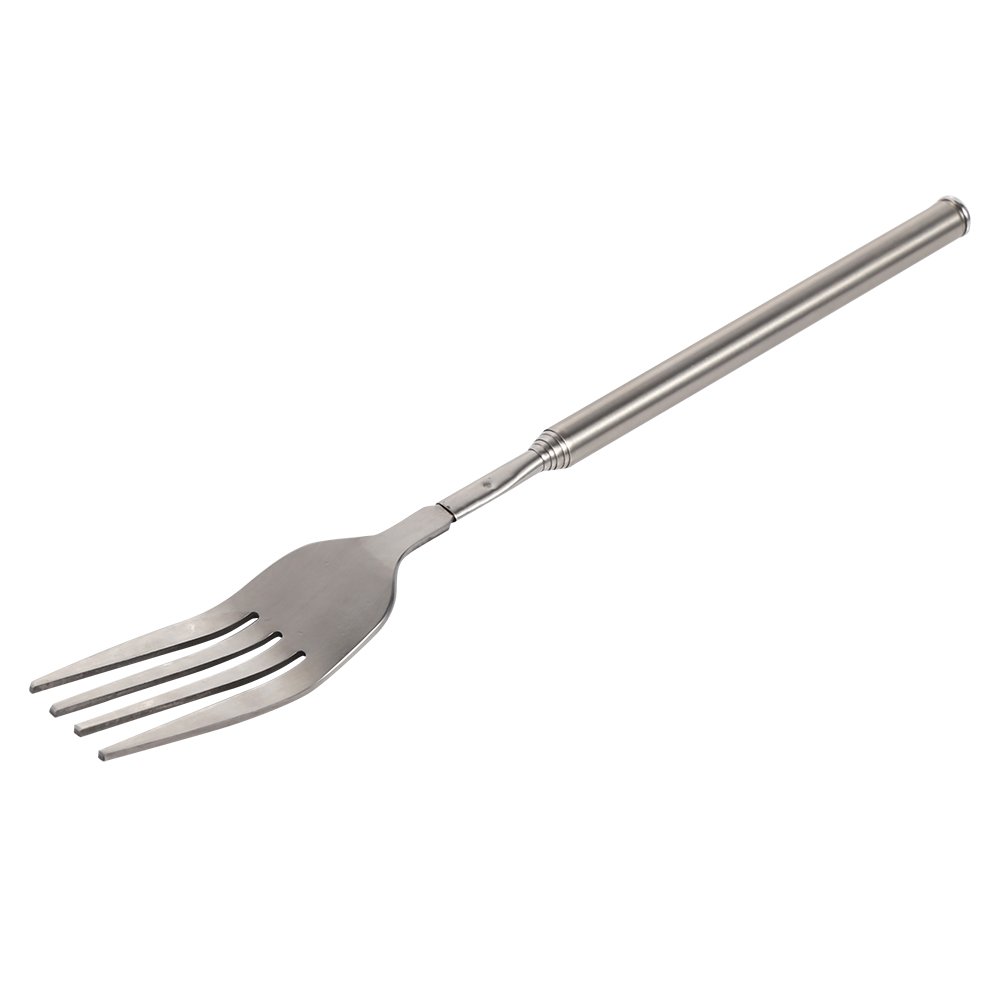 ORULA Telescopic Fork,Extendable Fork,Extending Fork,64cm Long Stainless Steel Retractable Fork Extendable Dinner Fruit Dessert Fork 8.7~25.4in