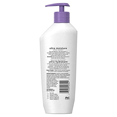 Body Lotion by Olay, Quench Ultra Moisture with Shea Butter, 11.8 fl oz (Pack of 3)
