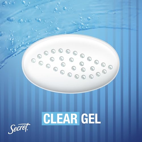 Secret Antiperspirant Deodorant for Women, Protecting Powder Scent, Clear Gel, Outlast Xtend, 2.6 Oz (Pack of 6)