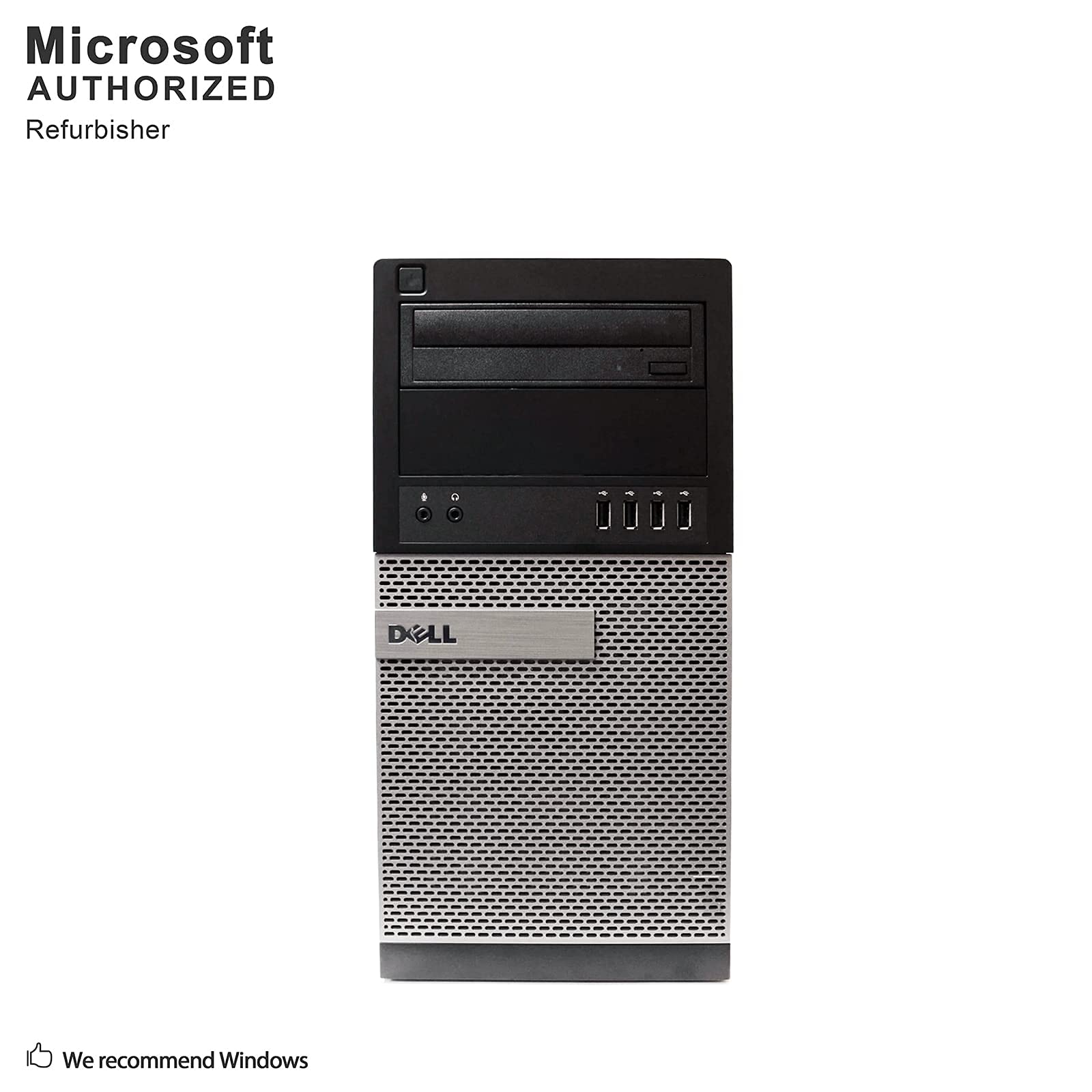 Dell Flagship Optiplex 9020 Tower Premium Business Desktop Computer (Intel Quad-Core i7-4770 up to 3.9GHz, 8GB RAM, 128GB SSD + 3TB HDD, DVD, WiFi, Windows 10 Professional) (Renewed)