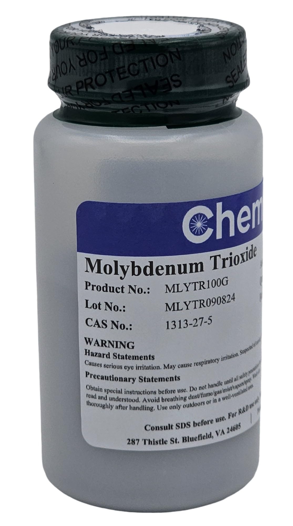 Molybdenum Trioxide, 99.95+% (Trace Metals Basis), 100g