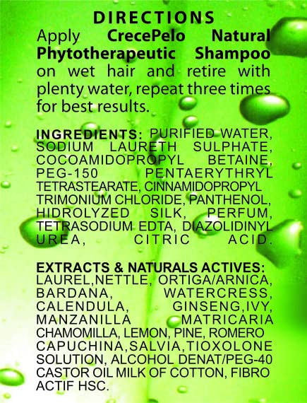 BOE Crece Pelo Shampoo + Rinse 12 oz "Combo Set!!"