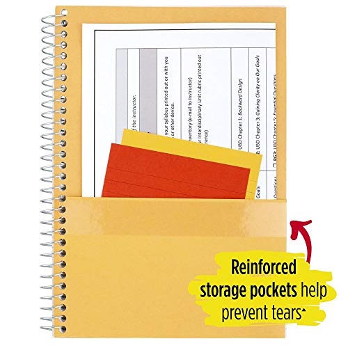 Five Star Spiral Notebook, 2 Subject, College Ruled Paper, 100 sheets, 9-1/2" x 6", Blue (72287)