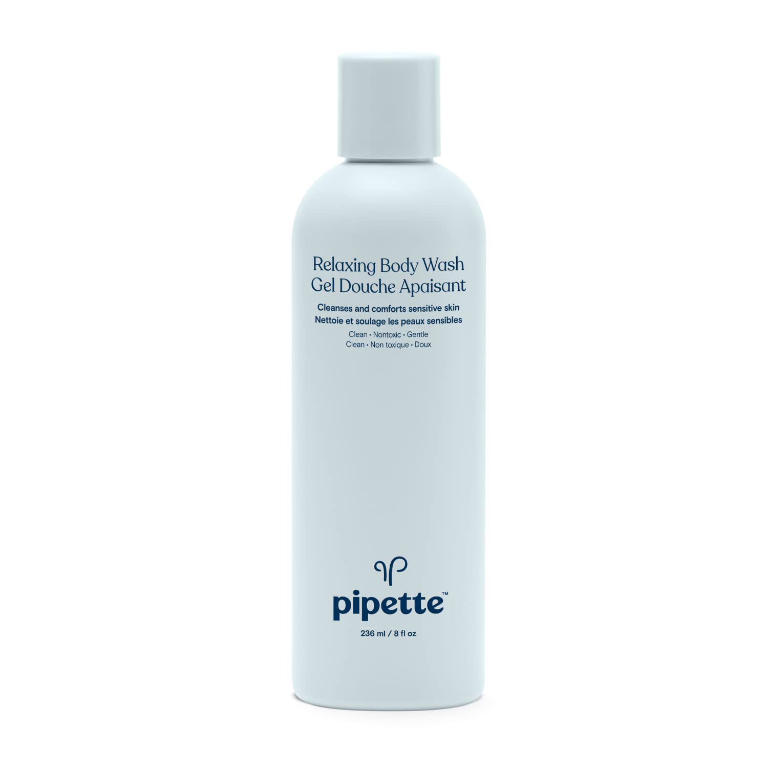 Pipette Relaxing Body Wash - Plant-derived Moisturizing Squalane, Aromatherapeutic Citrus & Geranium, Ideal Pregnant Mom Gifts or Pregnancy Gift, 8 fl oz