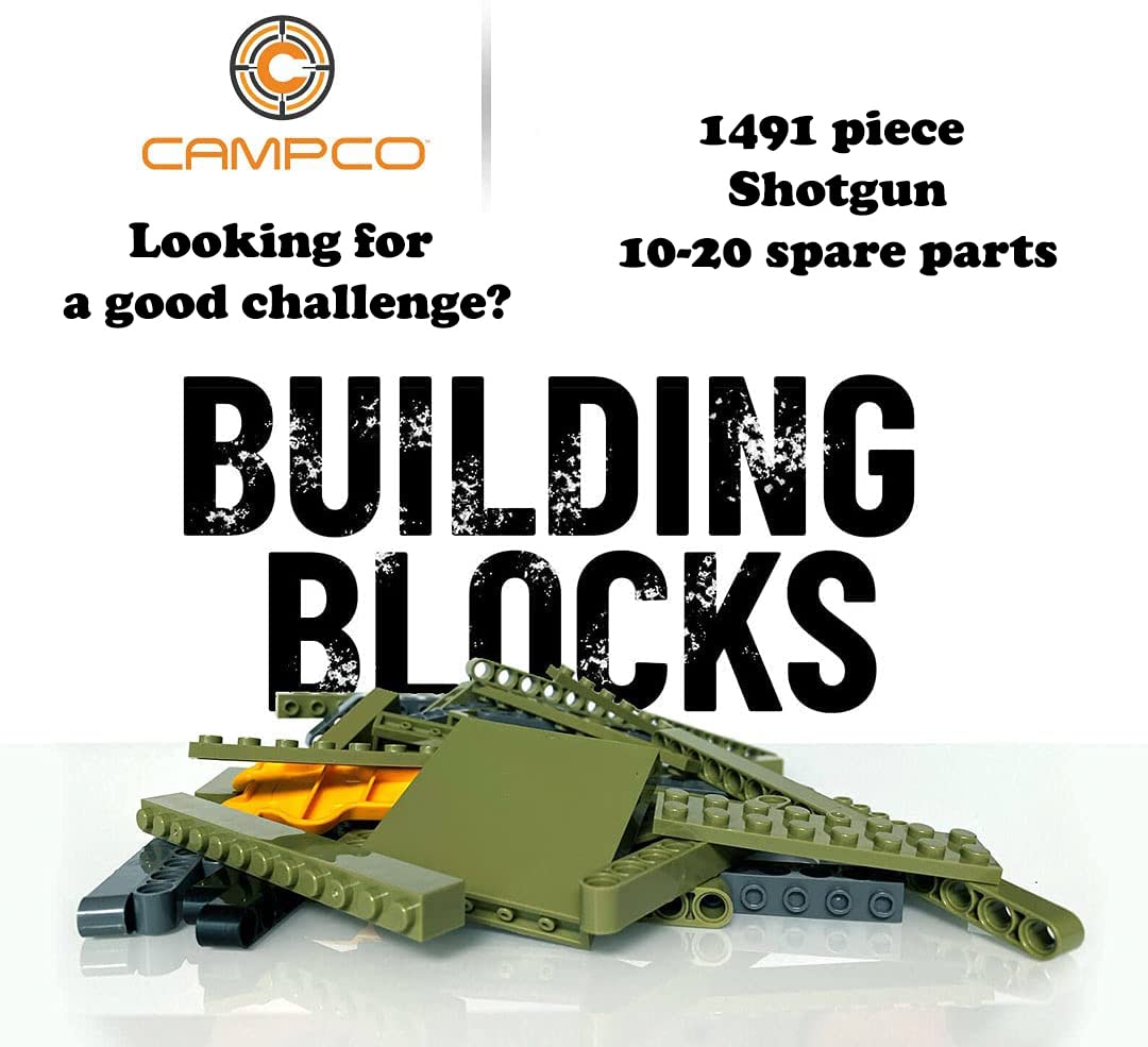 CampCo Sniper Rifle Gun Building Blocks Blaster Kit, like Lego & NERF, 14+ yrs & Adults, 1491 pcs 3D, Simulation Weapon Toy, DIY, Mechanical Model Kit