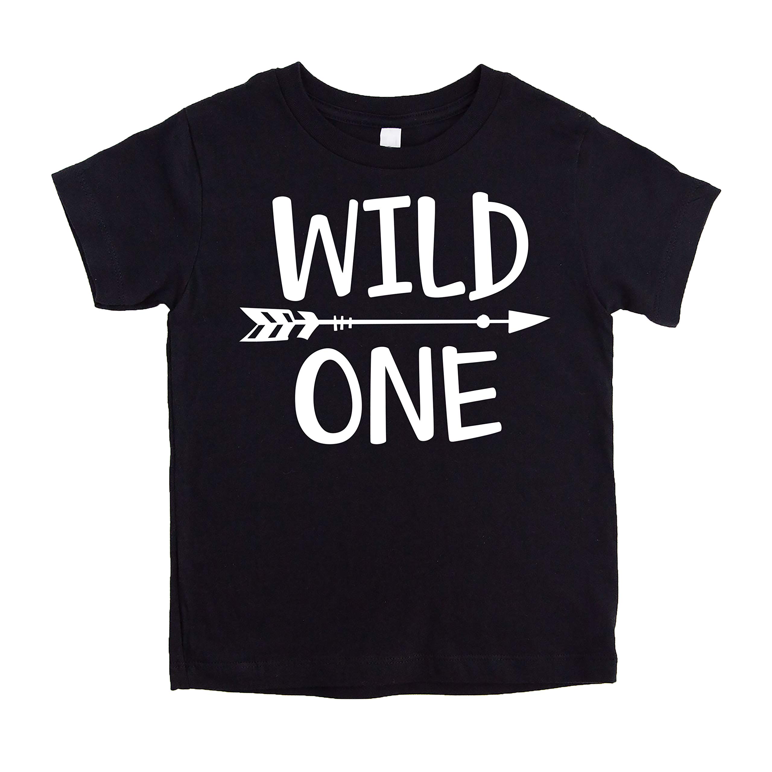 Wild One Boys 1st Birthday Shirt for Baby Boys First Birthday Outfit Black Shirt 18 Months